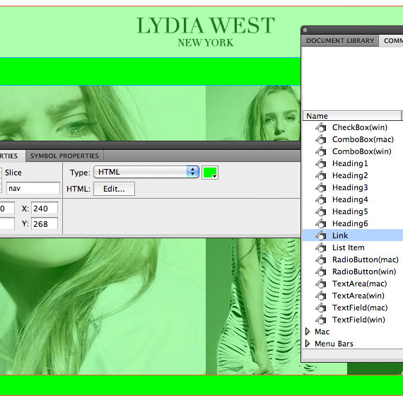 Export Css And Html Using Adobe Fireworks Cs4 Drupal Ontwikkeling 5666